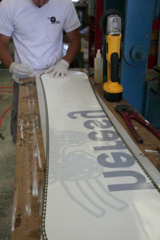 Ripping and shredding....Bananas!: How to Make a Snowboard - Part 3